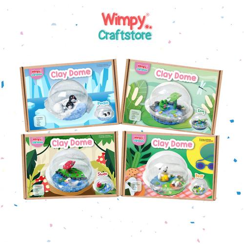 Jual Wimpy Clay Dome Craft KIT DIY Clay Art Set Mainan Edukasi Box ...