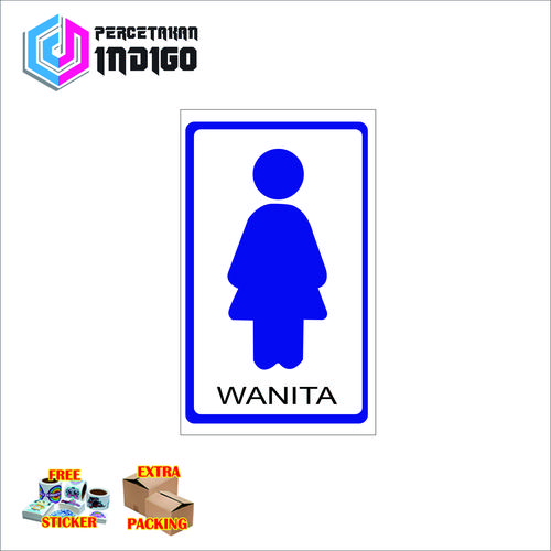Jual sign board papan signage pintu toilet wanita type 1 - Kab. Bekasi ...