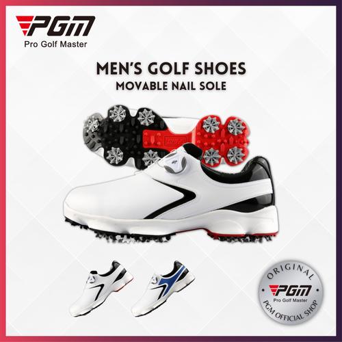 Promo PGM Sepatu Golf Pria Spike Men Golf Shoes Spiked Knob Lace ...