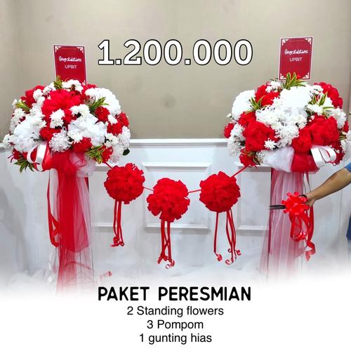 Jual Paket Pita Peresmian dan flower standing bunga fresh - Jakarta ...