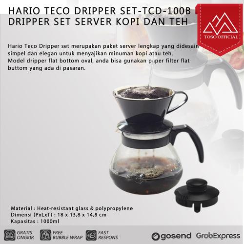 Jual HARIO Teco Dripper Set TCD-100B Set Dripper Server Kopi Teh Pour ...