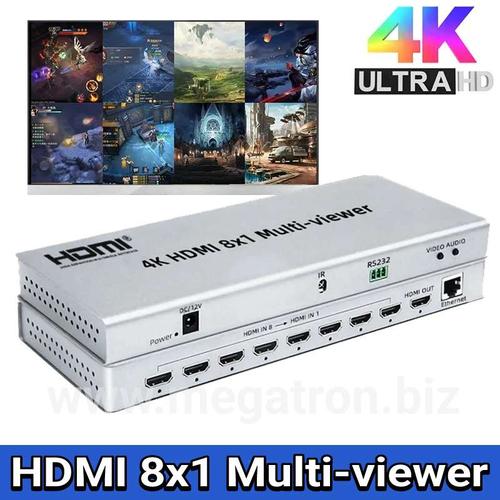 Jual HDMI 8x1 Multiviewer - Pembagi layar jadi 2/4/8 - Support 4K ...