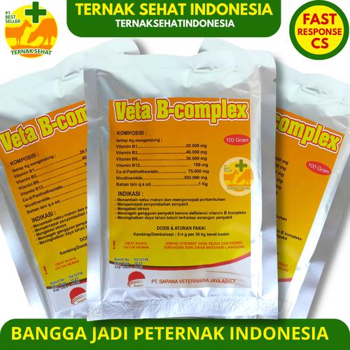 Jual VETA B COMPLEX 100gr Vitamin B Kompleks Nafsu Makan Sapi Kambing ...