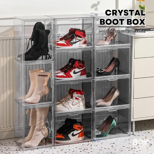 Jual 「CRYSTAL」Boot Box Full Acrylic Display Box Transparent Xtra Large - Kota Tangerang ...