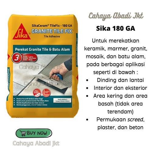 Jual SIKA 180 GA SIKA PEREKAT GRANIT DAN BATU ALAM (25KG) - Jakarta ...