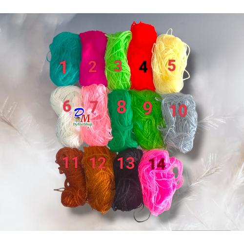 Jual Benang wol gulungan kecil - benang wool sulam - benang rajut - 7 ...