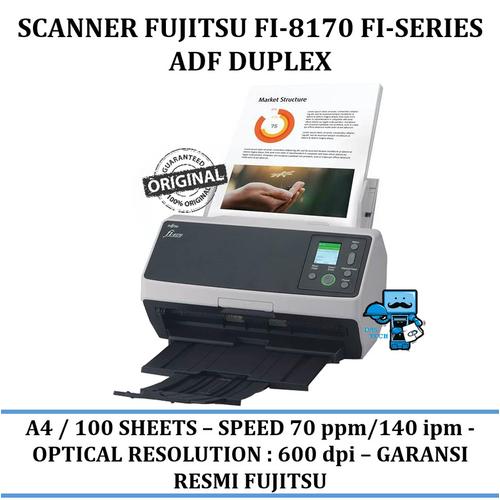 Promo Scanner Fujitsu Fi-8170 Fi-Series Adf Duplex - Original Produk ...