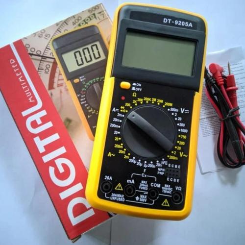 Jual Multimeter Multitester Digital DT-9205 Avometer Digital Multi ...