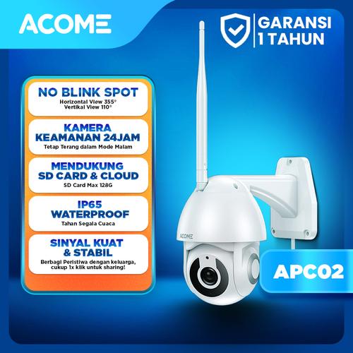 Promo ACOME Smart CCTV IP Camera FULL HD 1080P Kamera Luar Ruangan ...
