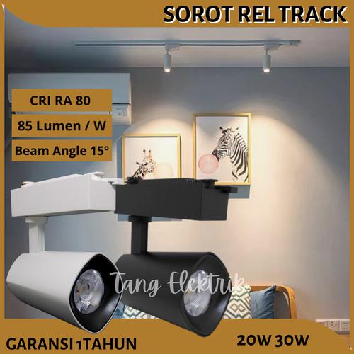 Promo Lampu Rell Track Led Lampu Sorot Rel Tracklight Spotlight 20w 30w ...