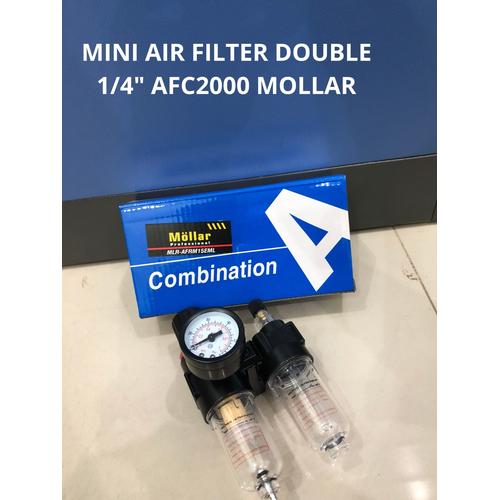 Jual Mollar 1/4 Inch Double Air Filter Regulator - Filter Udara ...