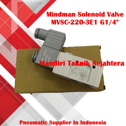 Jual Mindman solenoid valve MVSC-220-3E1 1/4" Taiwan - AC220V - Jakarta Barat - Mandiri Teknik ...