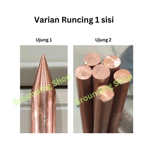 Jual Grounding Rod 5/8 x 1 Meter / Stik Copper Rod Asli Tembaga ...