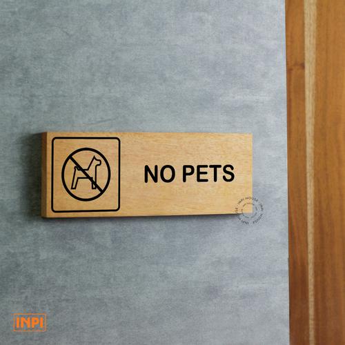 Jual no pets allowed sign - papan tanda no pets allowed- sign system ...