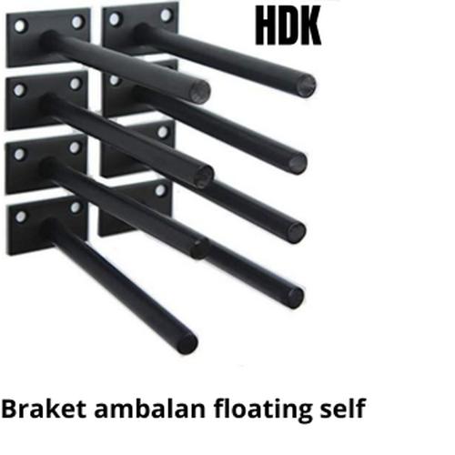 Jual Bracket besi penyangga ambalan rak dinding melayang floating self ...