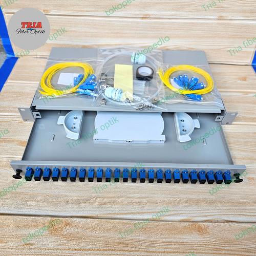 Jual otb 24 core lengkap pigtail dan adapter SC UPC/otb 24core - Jakarta Barat - Tria fiber ...