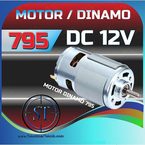 Jual Dinamo Motor Dc 795 12v 10000 Rpm High Speed Torque Mesin Power ...