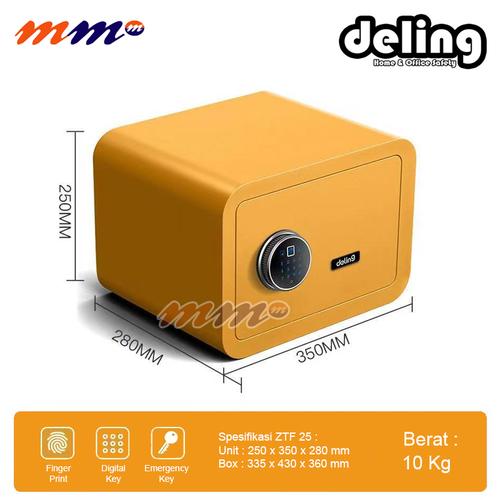 Jual Brankas mini digital fingerprint - Deling ZTF 25 Orange - Kota ...