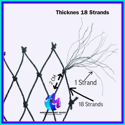 Promo jaring golf / net golf driving / golf net 3m x 3m - 18 Strands ...