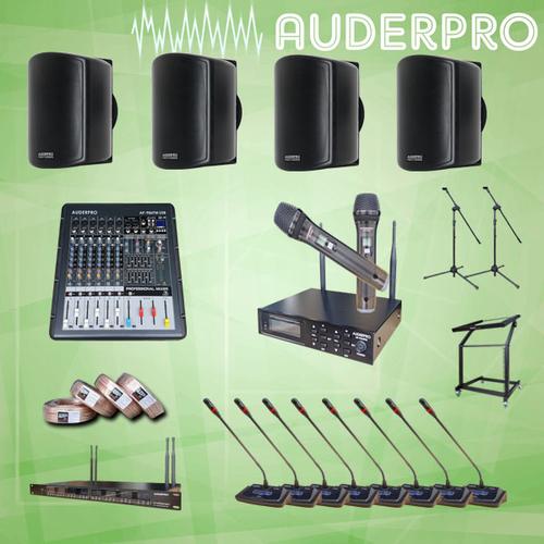 Jual PAKET SOUND SYSTEM MIC RAPAT WIRELESS AUDERPRO 1 PAKAI 24 Mikrofon ...