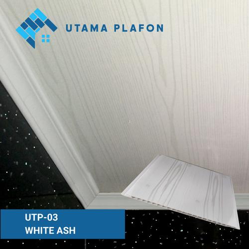 Jual Plafon PVC Ceiling Panel Doff White Ash. Motif Kayu Putih/Abu-abu ...