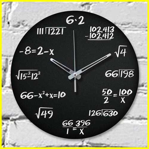 Jual Jam Dinding Rumus Matematika 30 cm diameter sweep movement - Kota ...