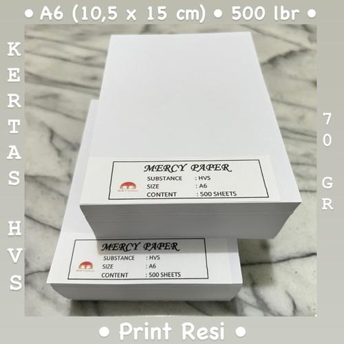 Jual 500 Lembar -Kertas HVS A6 70 Gsm Print Resi Olshop 10,5x15c ...