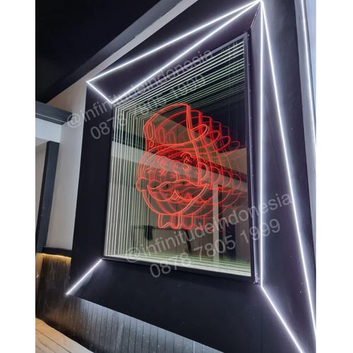 Jual PREMIUM INFINITY MIRRORKACA INFINITY UKURAN CUSTOM NEON FLEX NEON ...