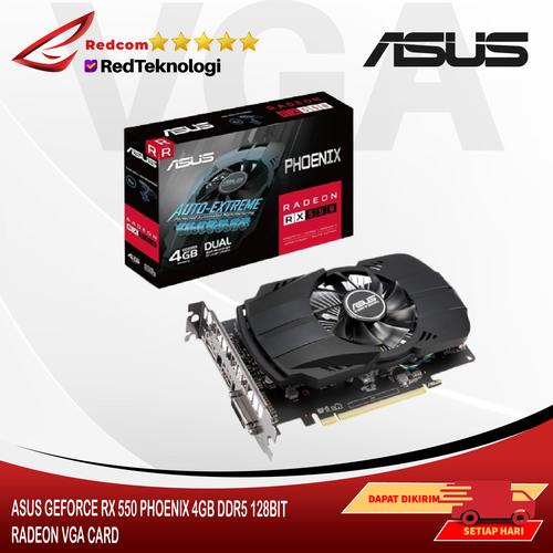 Promo ASUS GEFORCE RX 550 PHOENIX 4GB DDR5 128BIT RADEON VGA CARD Cicil 0% 3x - Jakarta Barat ...