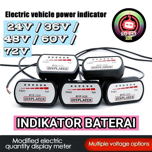 Jual DISPLAY INDIKATOR BATERAI SEPEDA LISTRIK UNIVERSAL 24V 36V 48V 60V 72V - 24V - Kab. Bandung ...