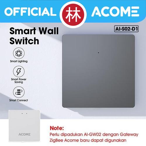 Promo Acome AI-S02-D1 Smart Wall Switch Zigbee Smart Home App - IT P04 ...