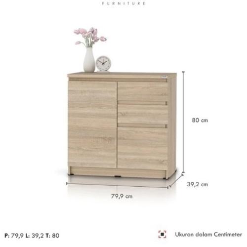 Jual RAK BUFFET RUANG TAMU RAK SERBAGUNA MINIMALIS BUFFET ACURA SB 80 ...