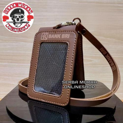 Jual ID Card Holder Tai Lanyard Name Tag Logo BANK BRI Model Lipat ...