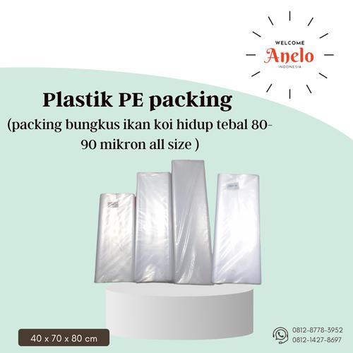 Jual Plastik PE packing bungkus ikan koi hidup tebal 80-90 mikron all ...