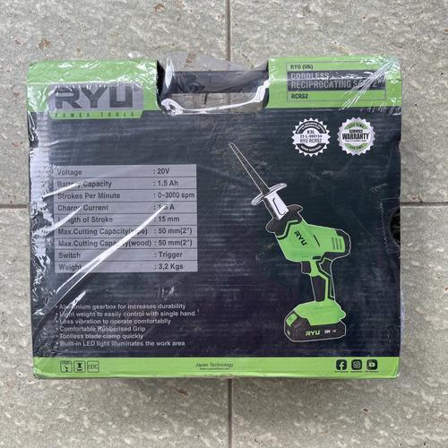 Jual RYU Mesin Gergaji Baterai 20V RCRS-2 Cordless Reciprocating Saw 2 ...