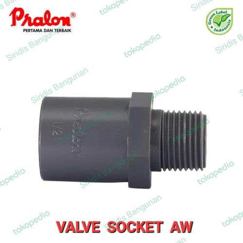 Jual Valve Socket AW / Sok / Sock Drat Luar / SDL AW Pralon Pipa Rucika ...