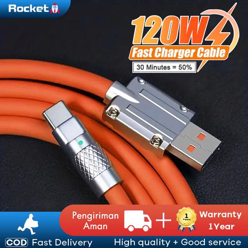 Jual 120W 6A Kabel Data Fast Charging Micro usb Type-C FOR IOS usb ...