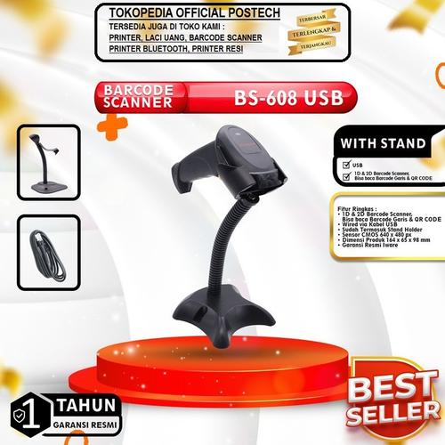 Jual BARCODE SCANNER 1D 2D QR CODE GRATIS STAND HOLDER SCANNER USB ...