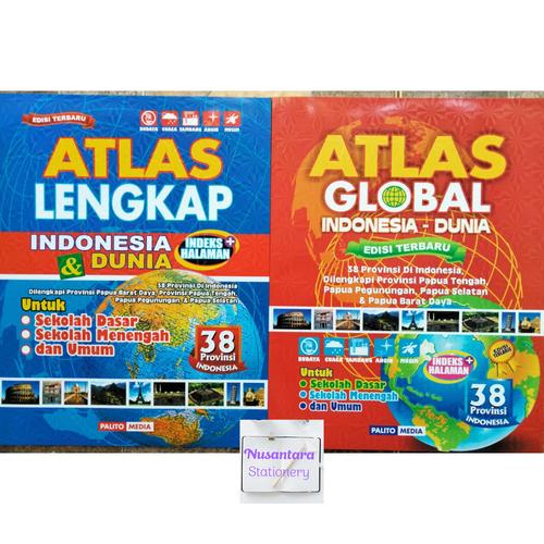 Jual Atlas Lengkap|Atlas Global Indonesia & Dunia Edisi Terbaru 38 ...