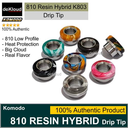 Promo Authentic 810 Resin Hybrid Drip Tip K803 Komodo | driptip anti panas - Motif E - Kota ...