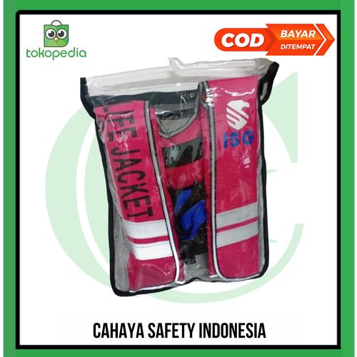 Jual LIFE JACKET OTOMATIS CO2 ISG PELAMPUNG MERAH ALAT SAFETY LAUT ...