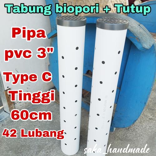 Jual TABUNG BIOPORI + TUTUP PIPA PVC 3" TINGGI 60cm LUBANG 42 - Kab ...