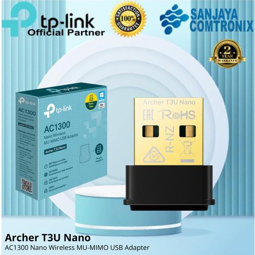 Jual TP-LINK ARCHER T3U NANO AC1300 Nano Wireless MU-MIMO USB Adapter ...