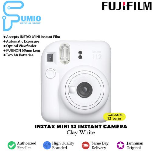 Jual Fujifilm Instax Mini 12 Instant Film Camera - Clay White - Kota ...