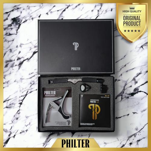 Promo Bundling Gift Box Set Senar Gitar Philter Akustik Elektrik Klasik ...