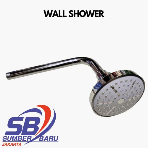 Jual Wall Shower Set Bulat Tembok Mandi Head Kepala Tanam Paket 4 In 1 ...