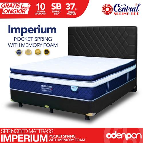 Promo CENTRAL Kasur Spring Bed Mattress Imperium Pocket Spring Memory ...