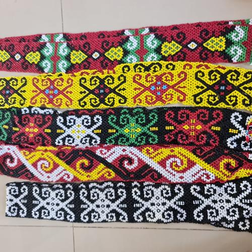 Jual syal manik khas suku dayak panjang 1.5 m - varian 1 - Kab. Banjar ...
