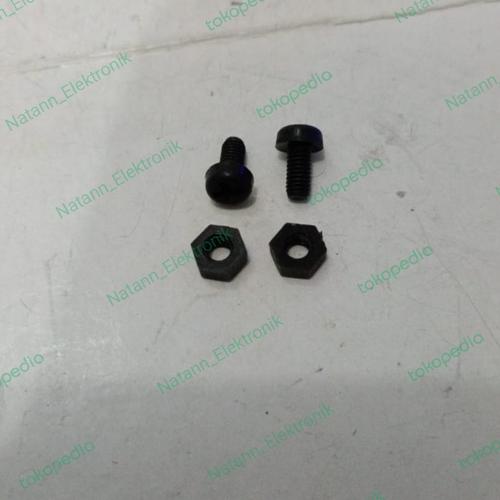 Jual 3051 mur baut bolt nut plastik m3 m 3 3mm mm hex screw panjang 6mm ...