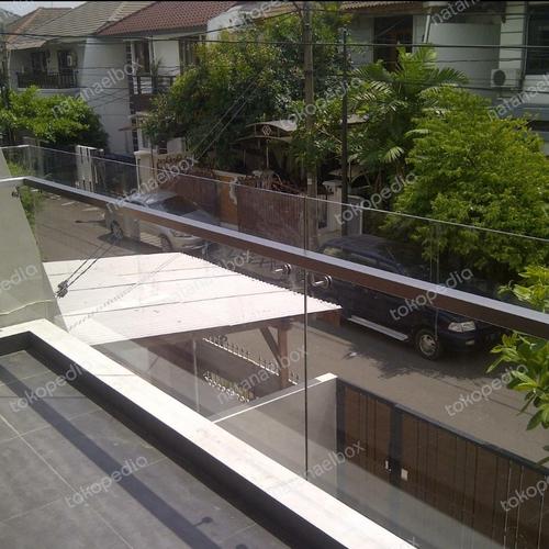 Jual Reling Tangga Stainless Kaca realing kaca balkon kaca Tempered ...
